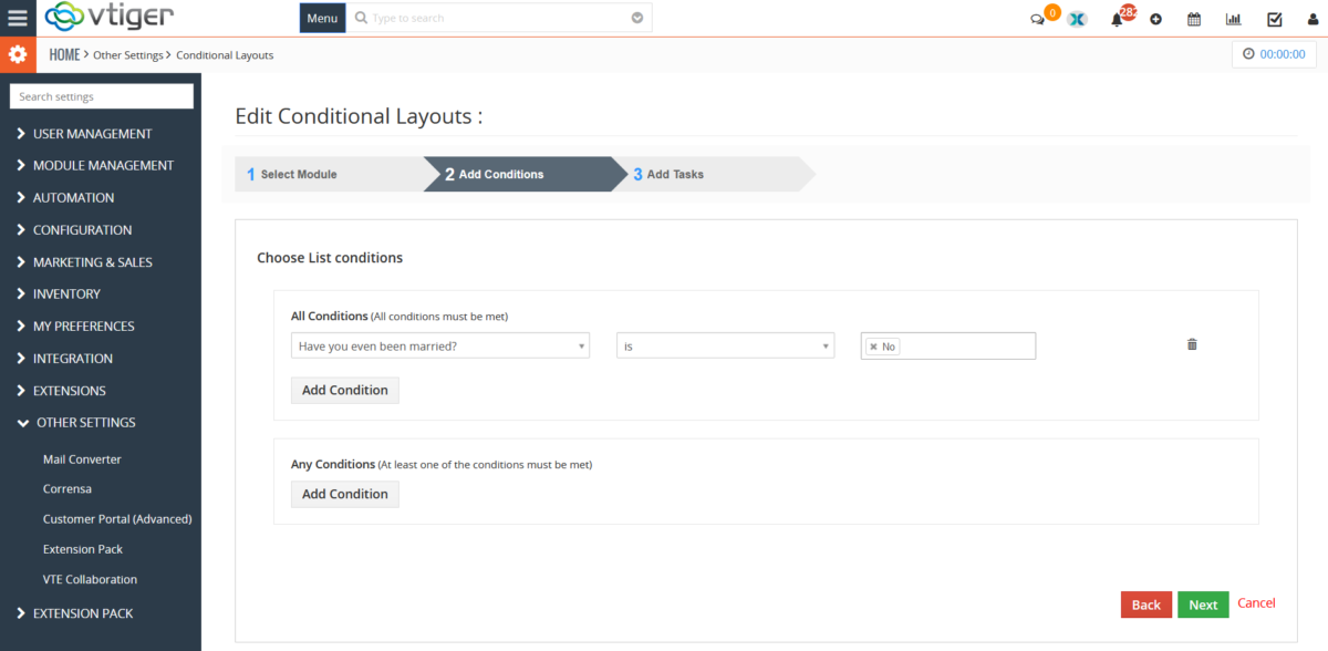 Conditional Layouts - VTiger Experts