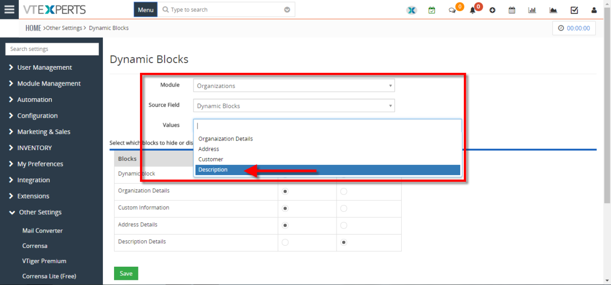 Show Or Hide Field Blocks Based On Certain Conditionsfields In Vtiger