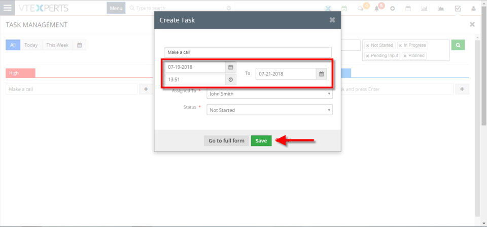 Efficiently Manage Your Tasks In VTiger 7 - VTiger Experts