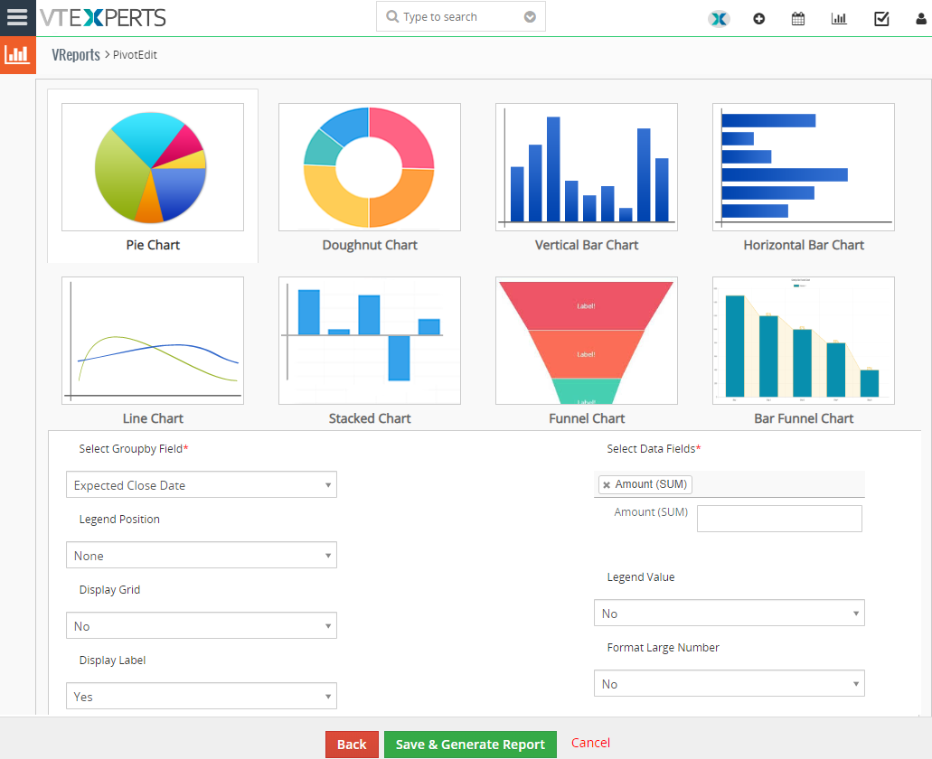Reports & Dashboards for VTiger