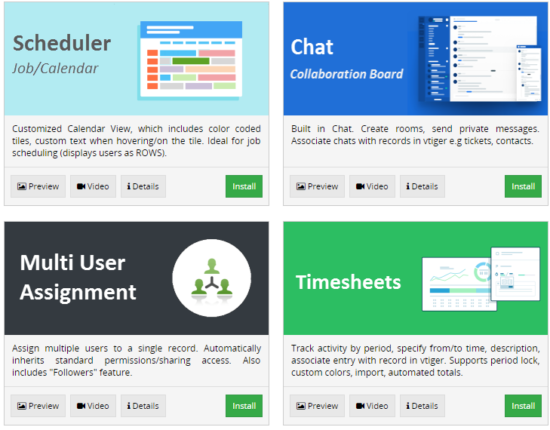 Premium Extension Pack for VTiger - 100+ Plugins & Unlimited Support